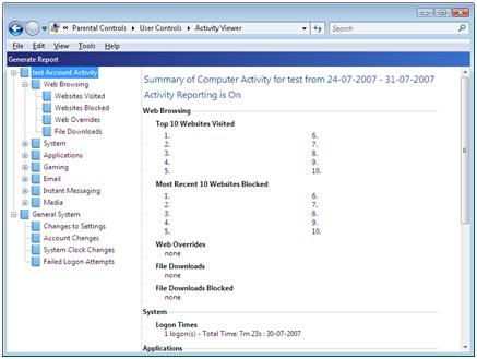 Parental Controls In Windows Vista | DotNetCurry