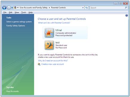 Parental Controls In Windows Vista | DotNetCurry