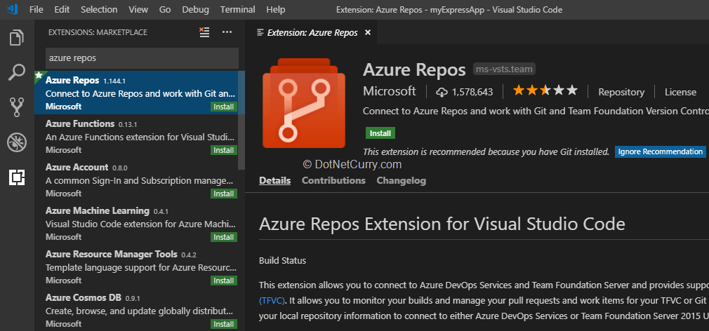 Using Azure Devops For Build And Deployment Of Nodejs Application Dotnetcurry