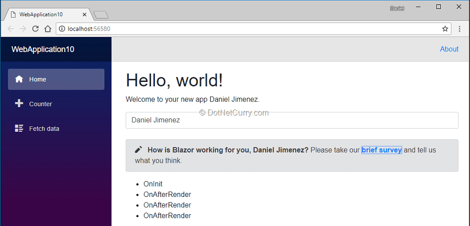 Blazor LifeCycle Blazor LifeCycle