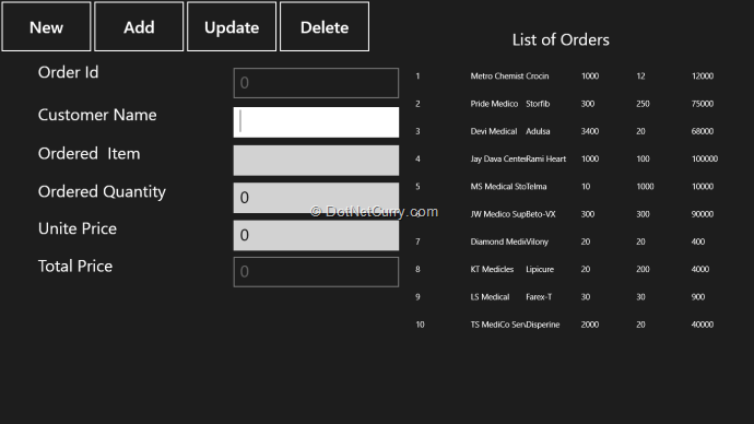 Performing Crud Operations Using Aspnet Web Api In Windows Store App Using C And Xaml